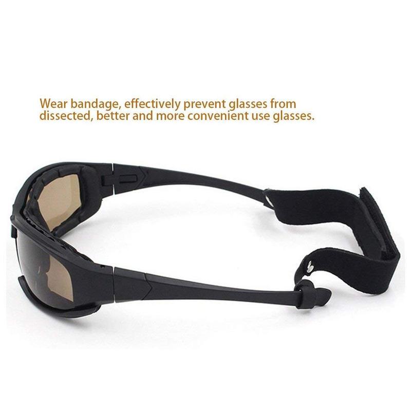 Daisy X7 Military Goggles Outdoor Polarized 4 Lens Kit Military ...