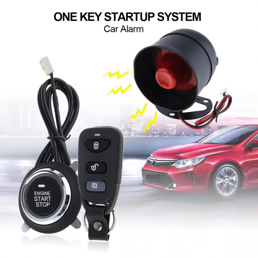 Buy Alarm System Remote Start Stop Engine System with Auto Central Lock ...