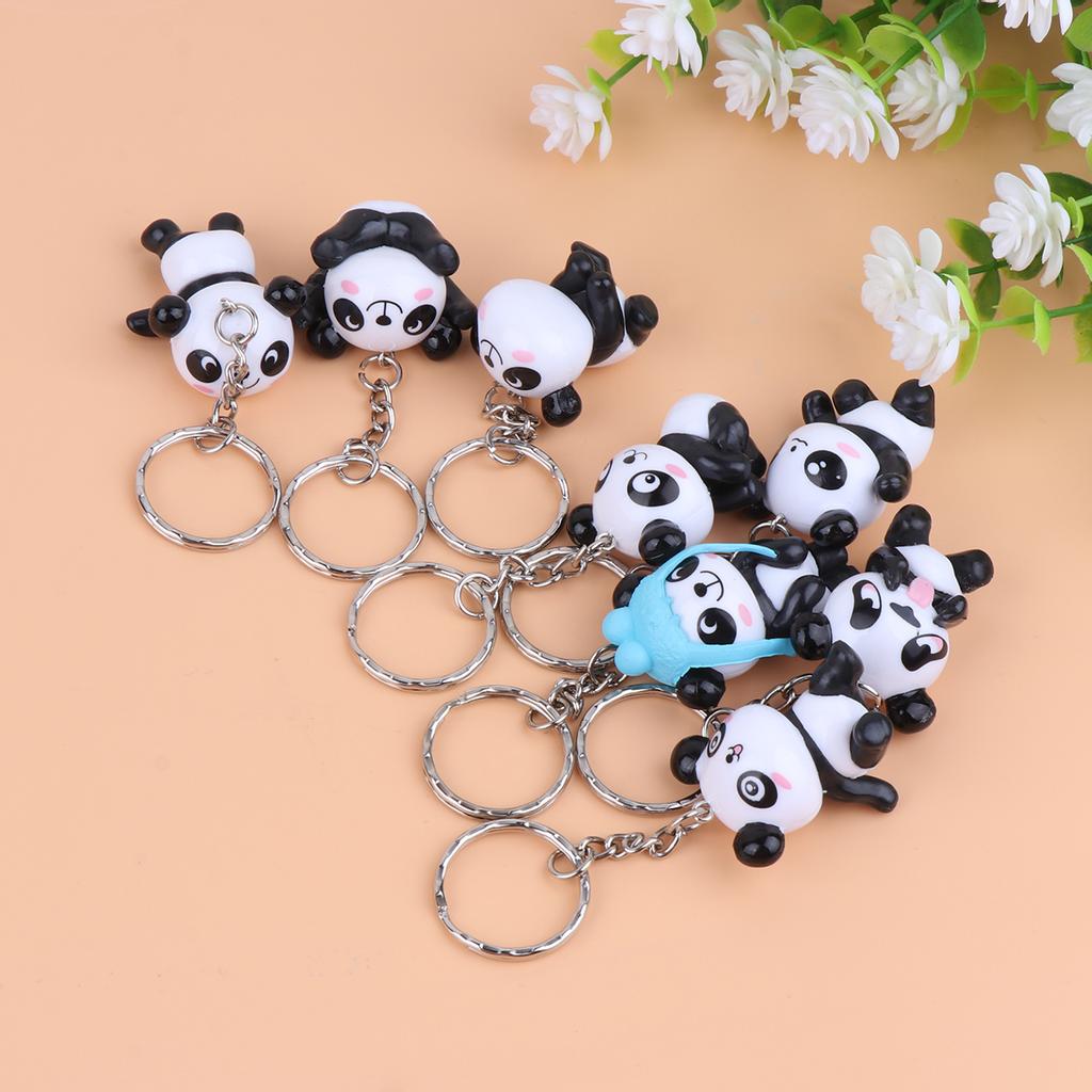 Cumpără 8Pcs Cartoon Panda Keychains Portable Delicate Creative ...