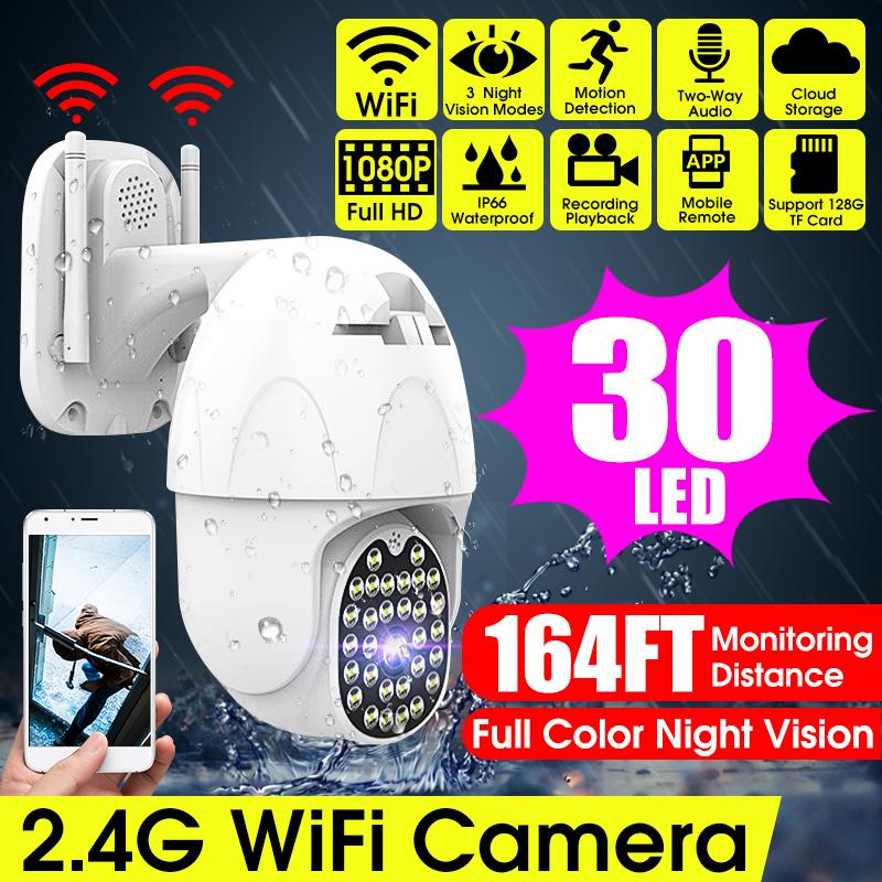 Buy 30 LED Wireless WiFi 1080P Night Vision IP Camera TF Card Cloud ...