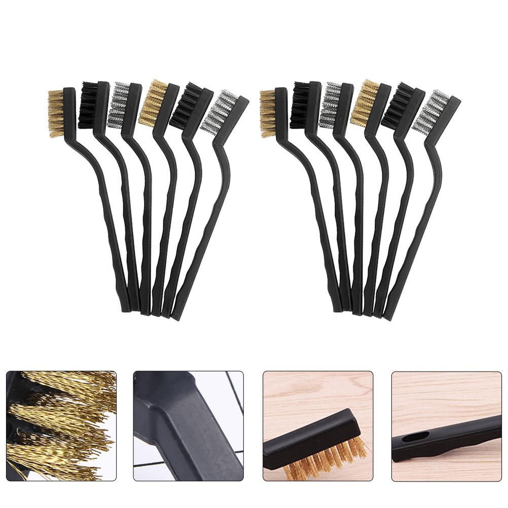 Buy 12pcs Practical Scratch Brushes Durable Wire Brushes Cleaning ...