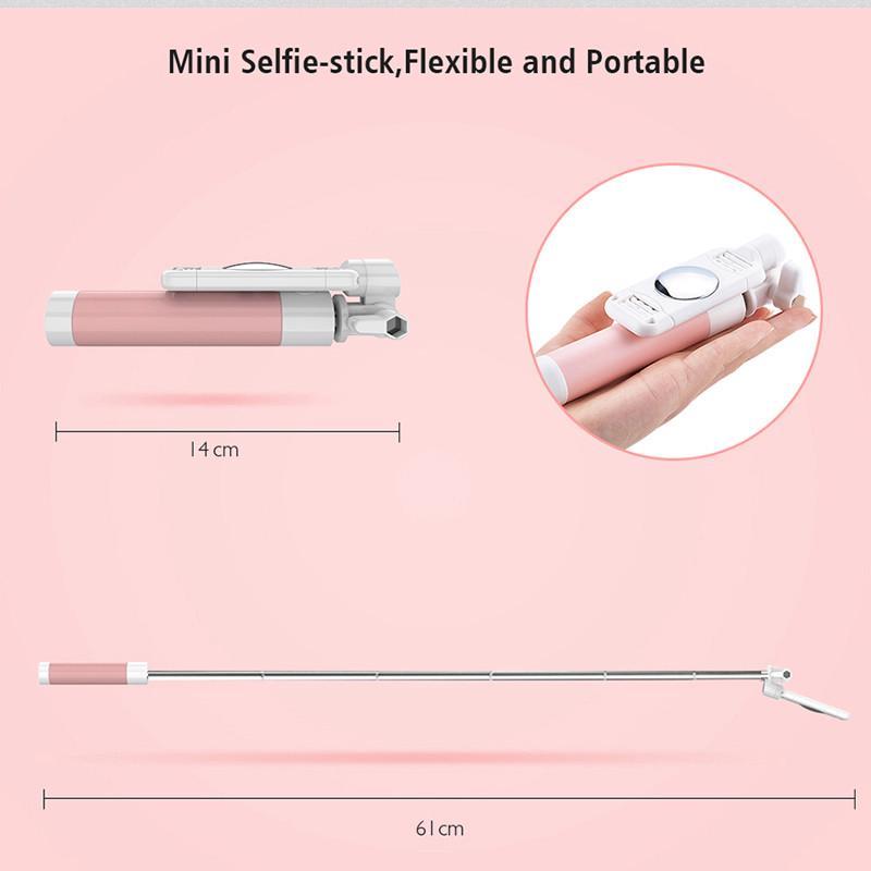Buy Super Mini Cell Phone Wired Remote Selfie Stick Monopod Pole Holder ...