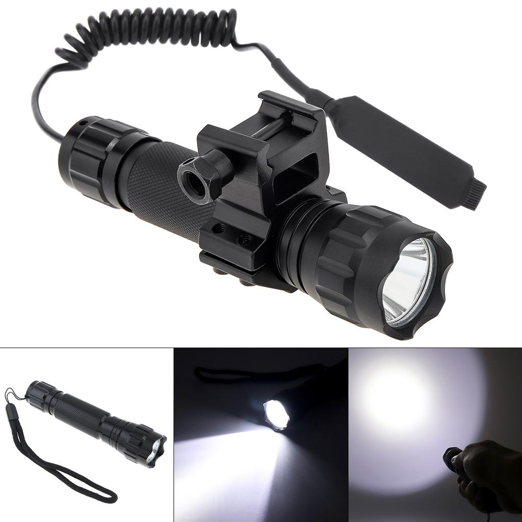 Hunting Lights Tactical Flashlight T6/L2 Torch with 18650 Pressure ...