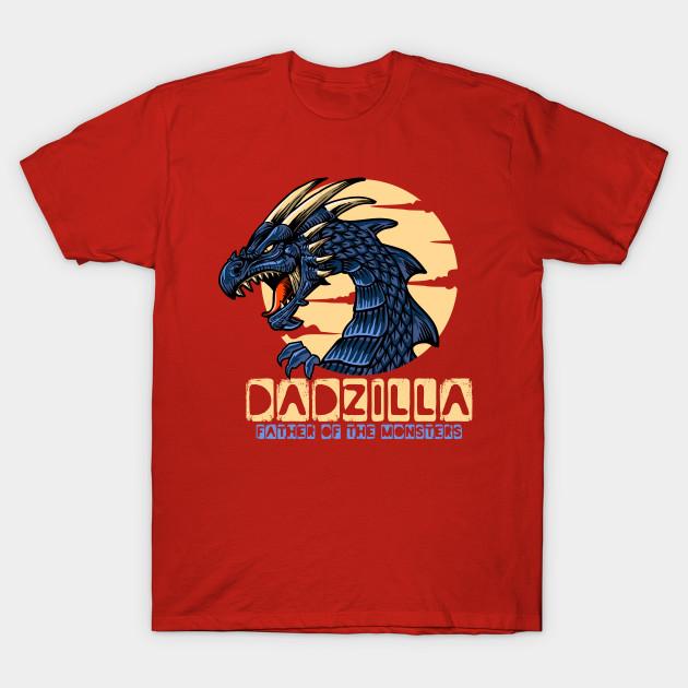 Buy Men Premium Cotton Harajuku T Shirt Dadzilla Father of the Monsters ...
