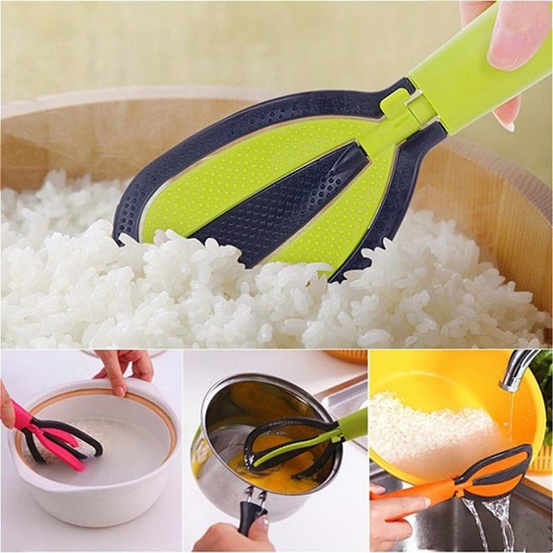 Buy Multifunction Vertical Rotating Wash Rice Spoon Vertical Non-stick ...
