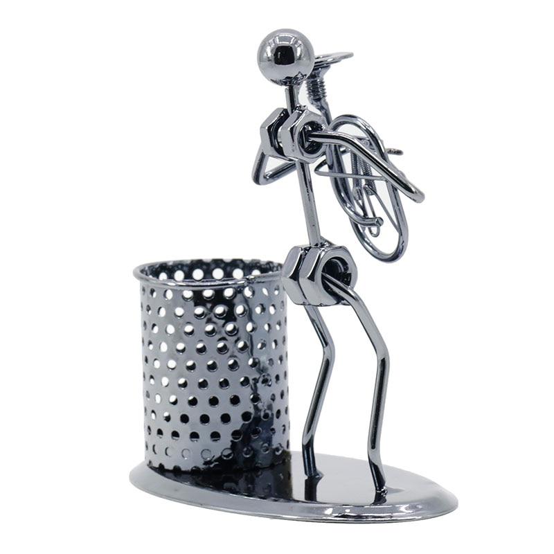 Buy Classic Popular Metal Music Man Pen Holder Office Home Decoration ...