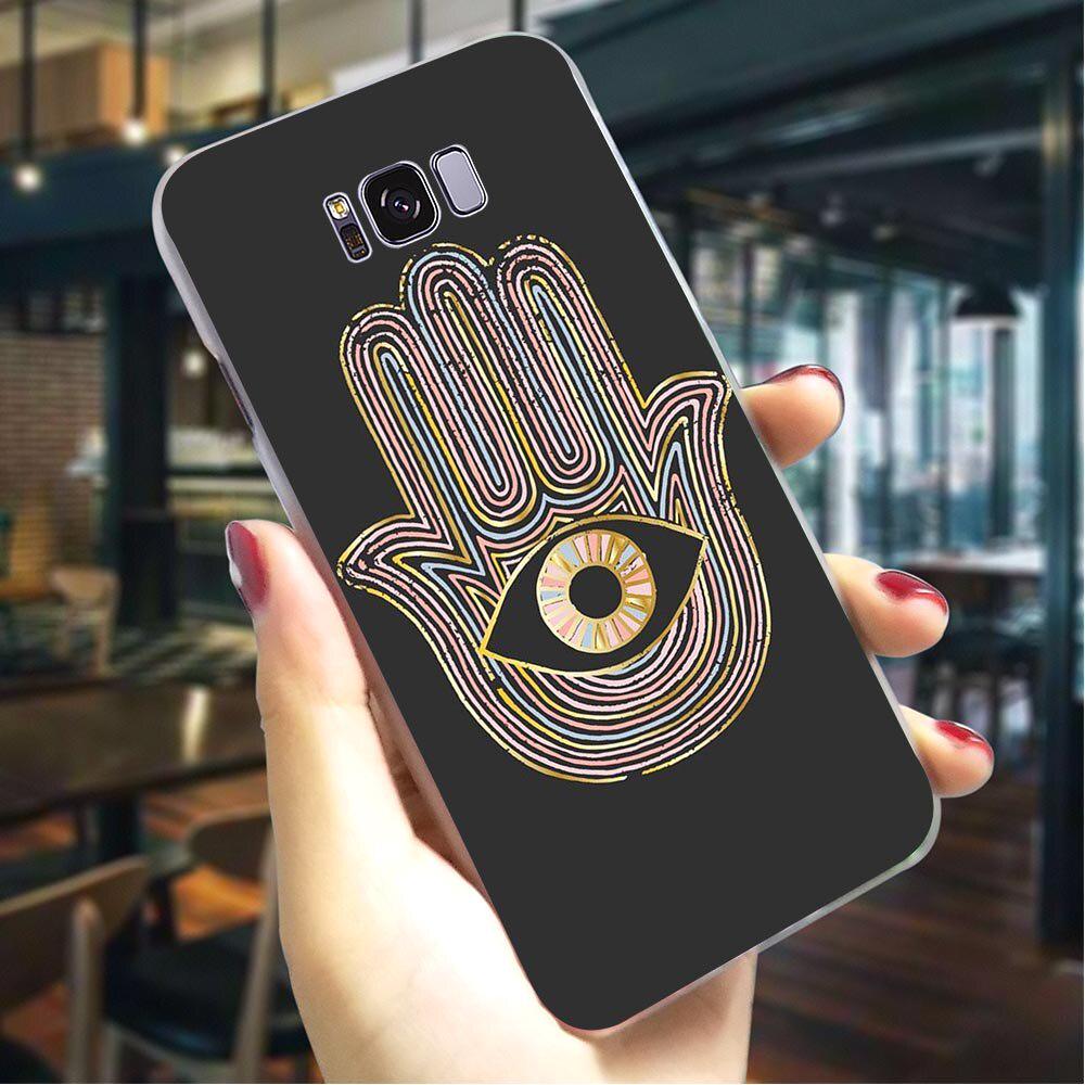 Buy Gold Foil Evil Eye Phone Cover For Galaxy S6 Note 9 M10/M20/M30 ...