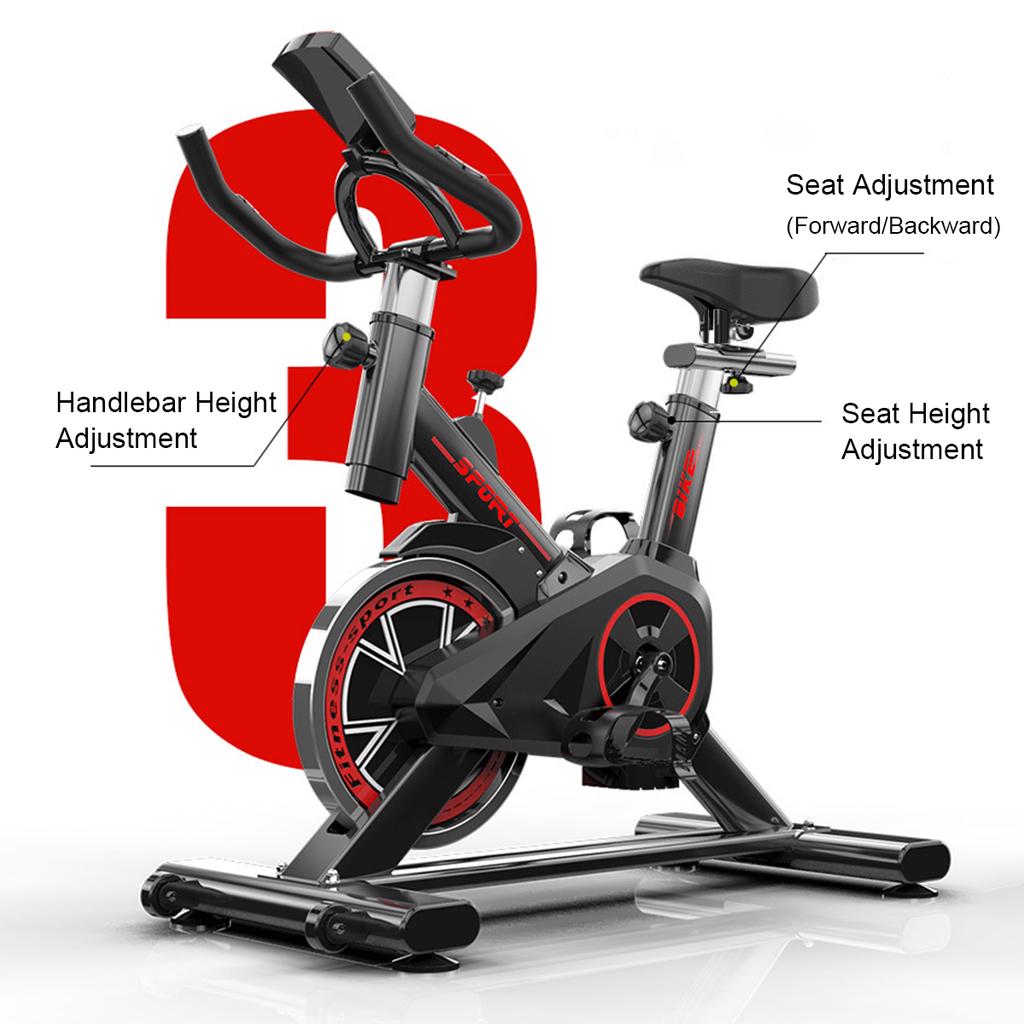 Buy Red/Black Exercise Spin Bike Professional Home Cycling Weight Loss ...