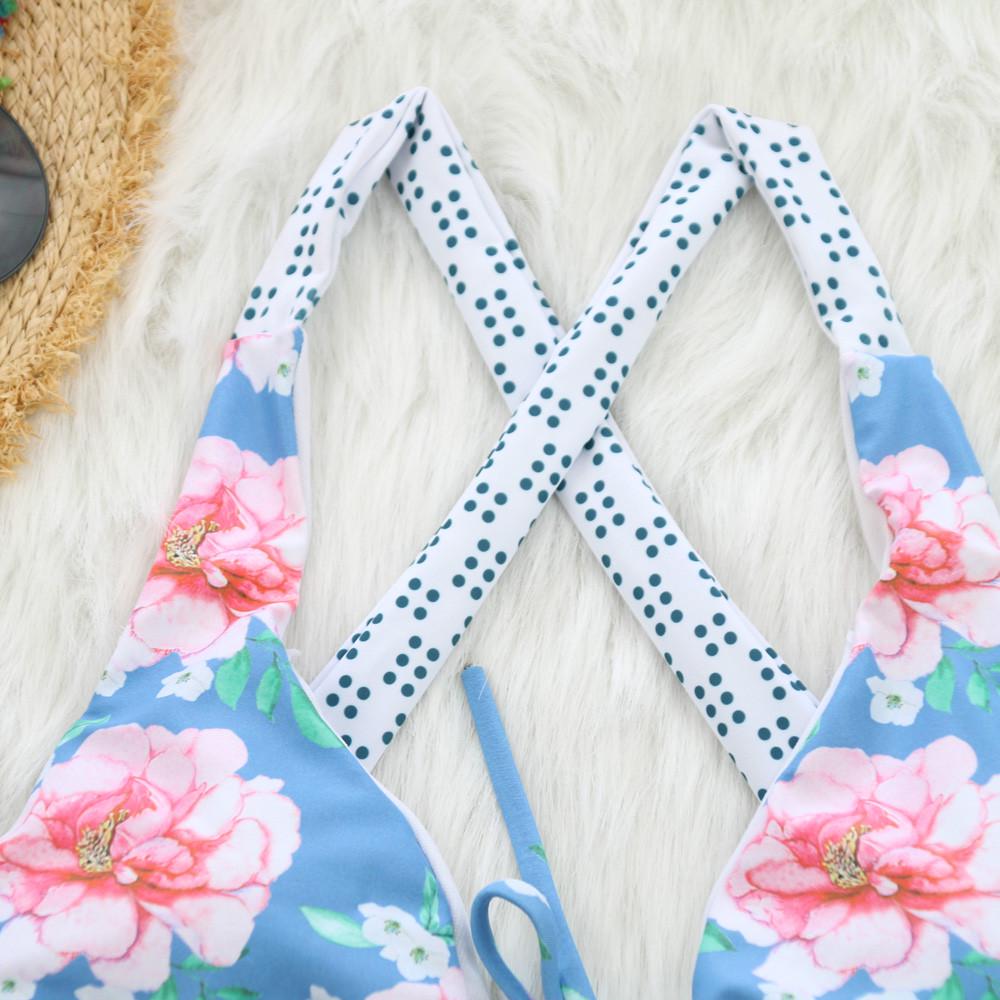 Buy Women Solid Bikini Push-Up Pad Swimwear Bathing Swimsuit Beachwear ...