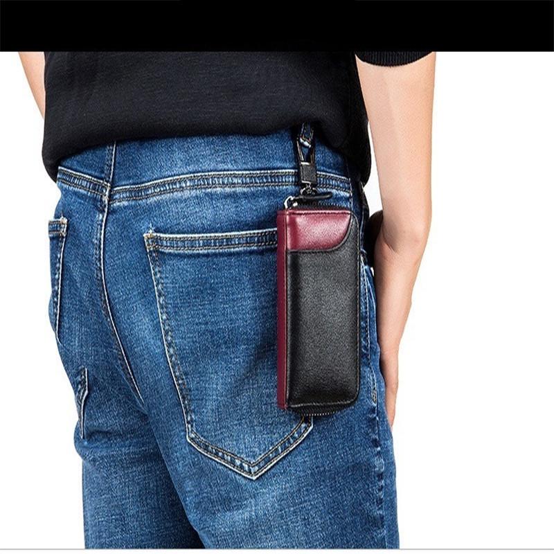 Buy Car Key Wallets Housekeeper Keys Organizer Keychain Covers Zipper ...