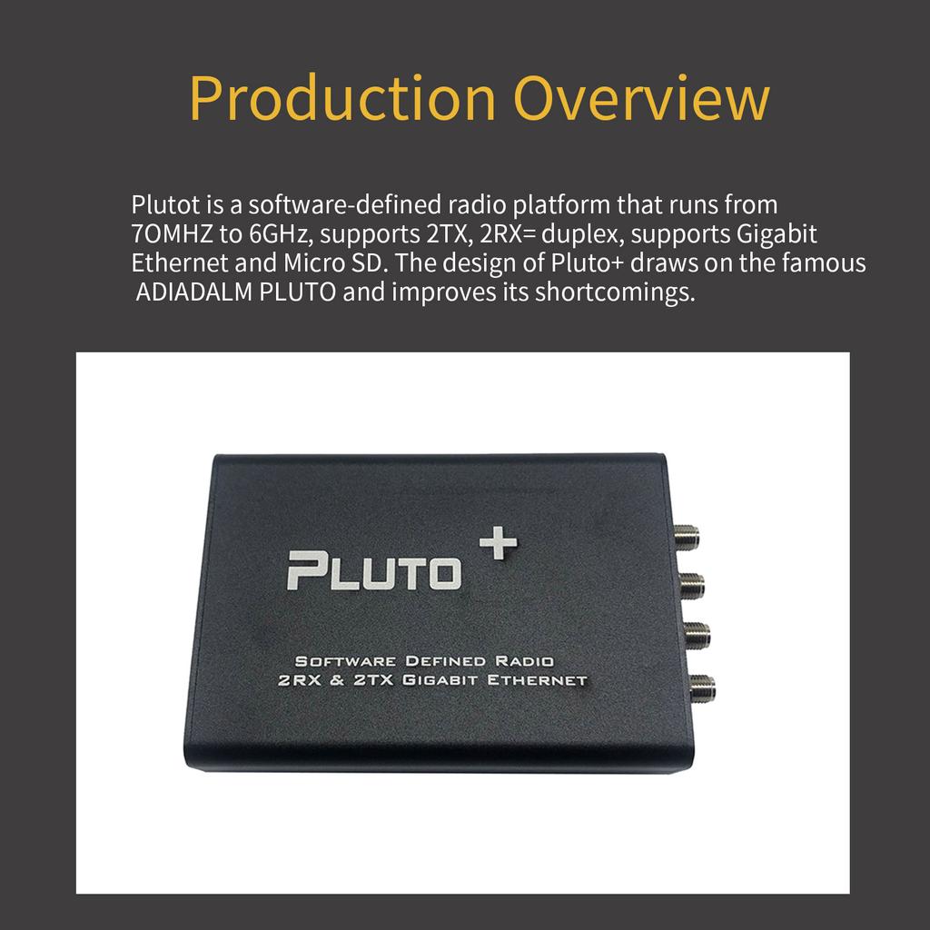 Buy Pluto Plus 70MHz - 6GHZ AD9361 SDR Radio Receiver Transmitter 2RX/ 2TX Compatible with-ADI ...