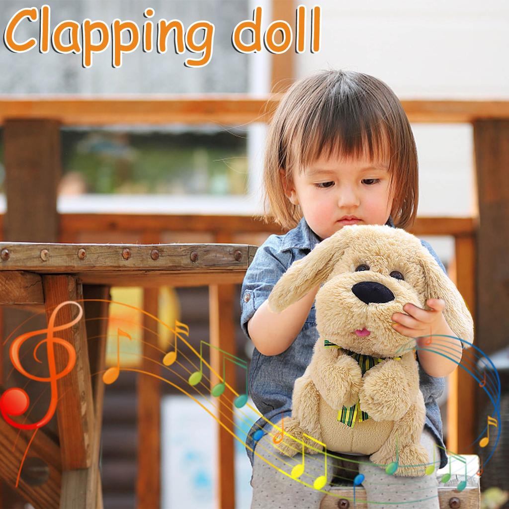 Buy Interactive Clapping Dog Musical Animal Singing Plush Toy Puppy ...