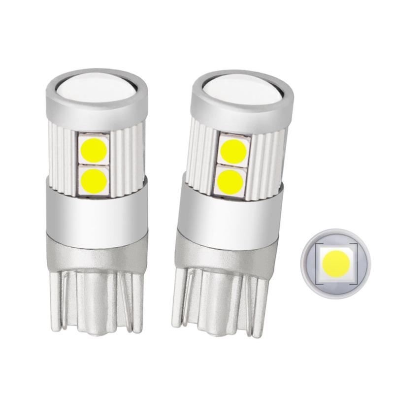 2pcs/set Car Super Bright LED Bulbs T10 9smd Lens Brake Light Turn ...