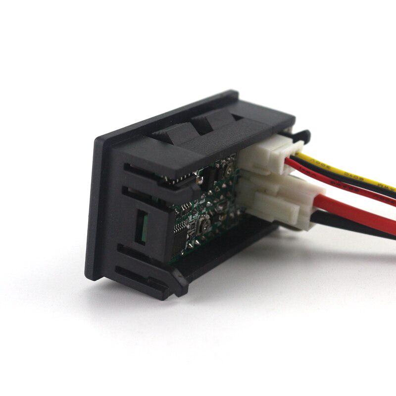 Buy 4 Bit Digital Voltmeter Ammeter DC 200V 10A Red Blue LED Dual Display Car Current Monitor ...