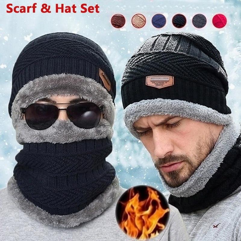 Buy 2022 New Winter Knit Cap Men And Women Outdoor Warm Thickening Plus ...