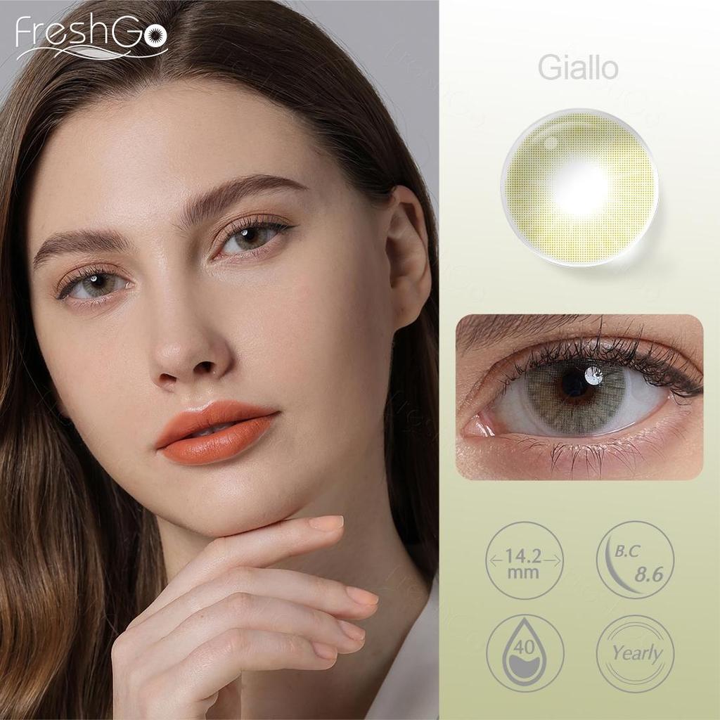 Cheap FreshGo Nature Color Contact Lenses for Eyes Yearly Coloured ...