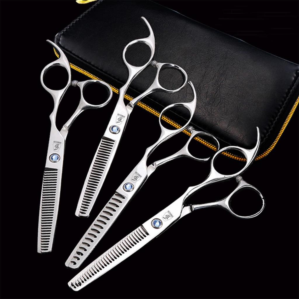 Buy Sangelar 4 Pieces 6 inch Thinning Scissors Set Professional 4 Kinds ...