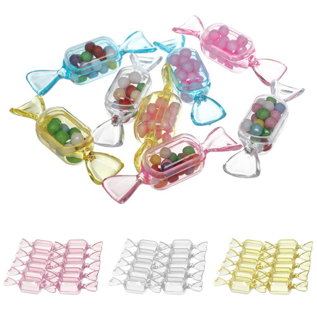 Buy 10 Pieces Mini Candy Shaped Plastic Storage Box Case Containers ...