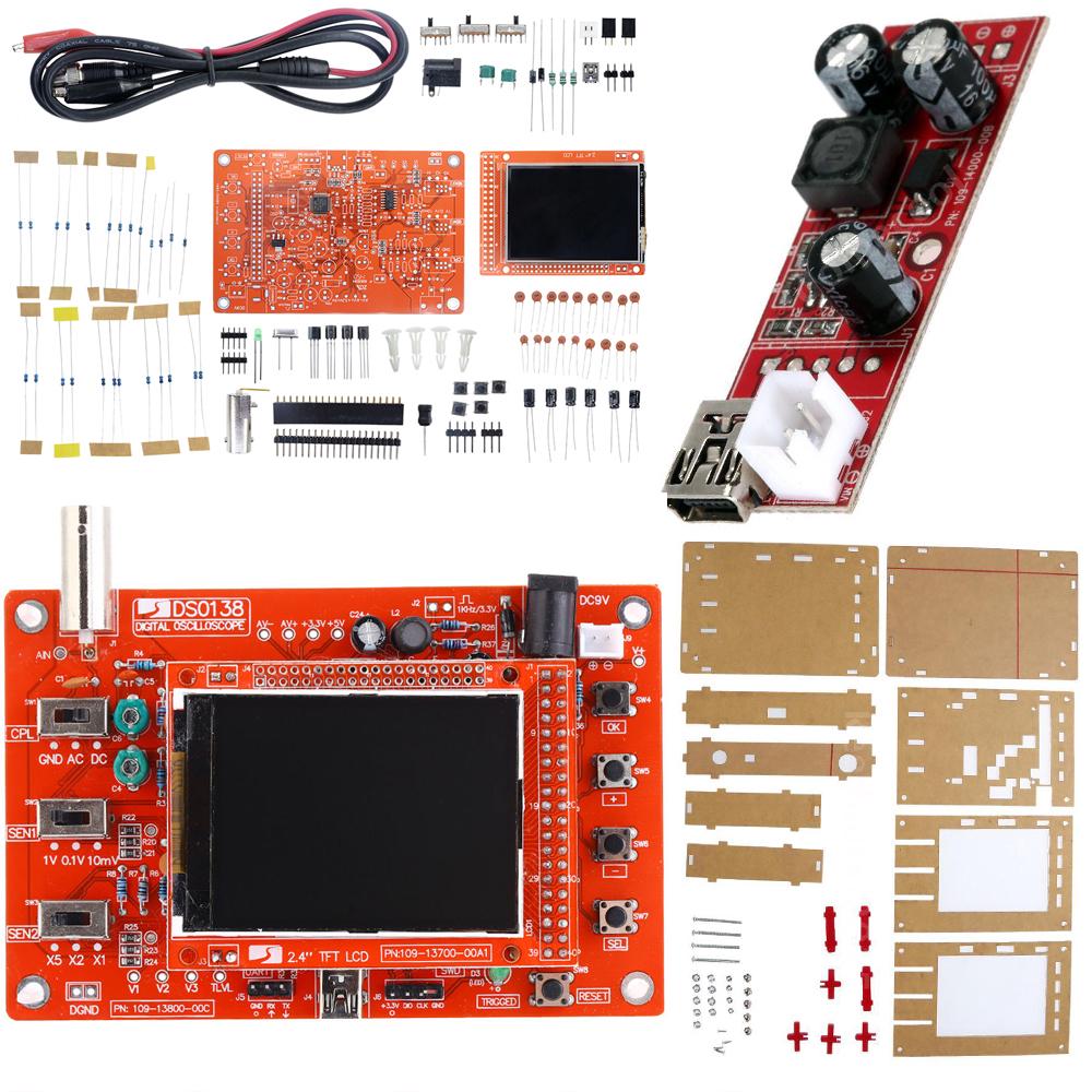Buy DSO138 Digital Oscilloscope DIY Kit+ Probe Unsoldered STM32 200khz ...