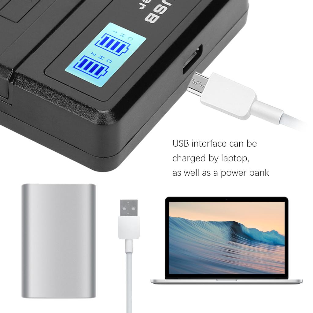 Buy Portable Camera Battery Charger for NB‑10L Camera Dual Charger with ...