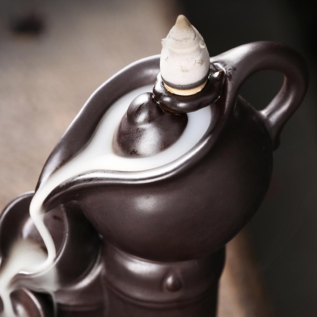 Buy Waterfall Incense Burner Teapot Design Serene Ambience Relieve ...