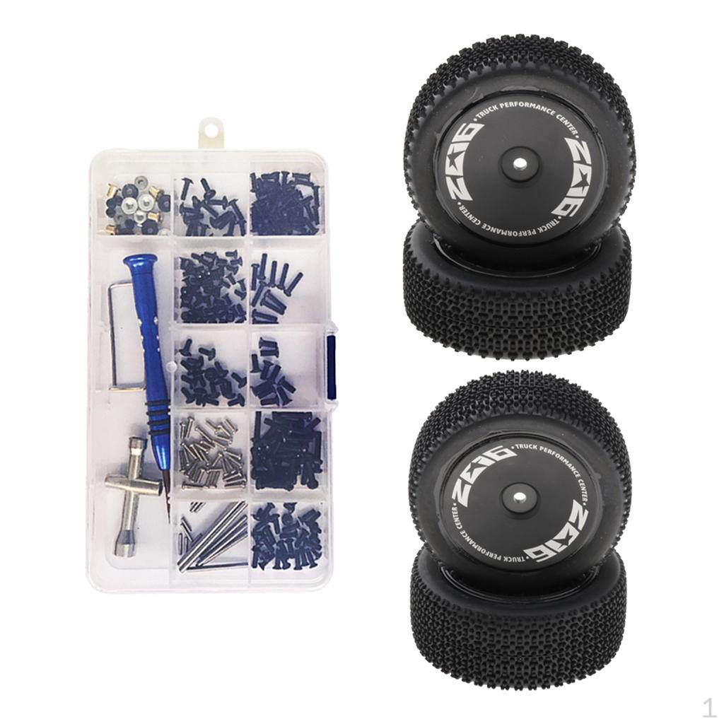 Buy RC Car Repair Tool & Screws Nuts and Tires Set for Wltoys 1/14 ...