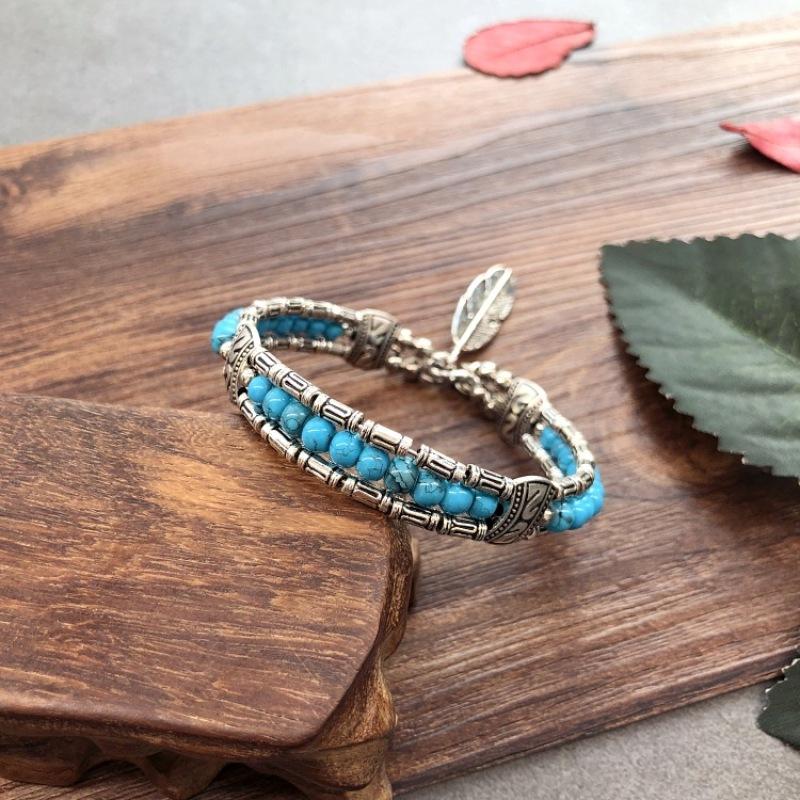 Köp Imitation Colored Stone Bracelet Versatile Personality Bohemian ...