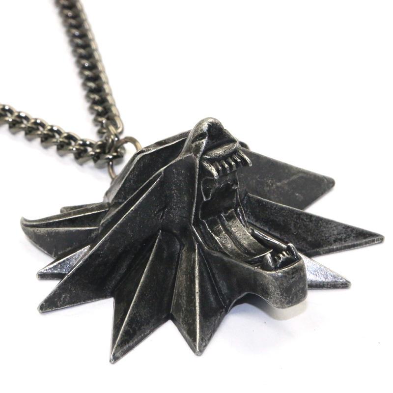 Buy Vintage Wolf Head Necklace The Witcher Pendant The Witcher 3 Wild ...