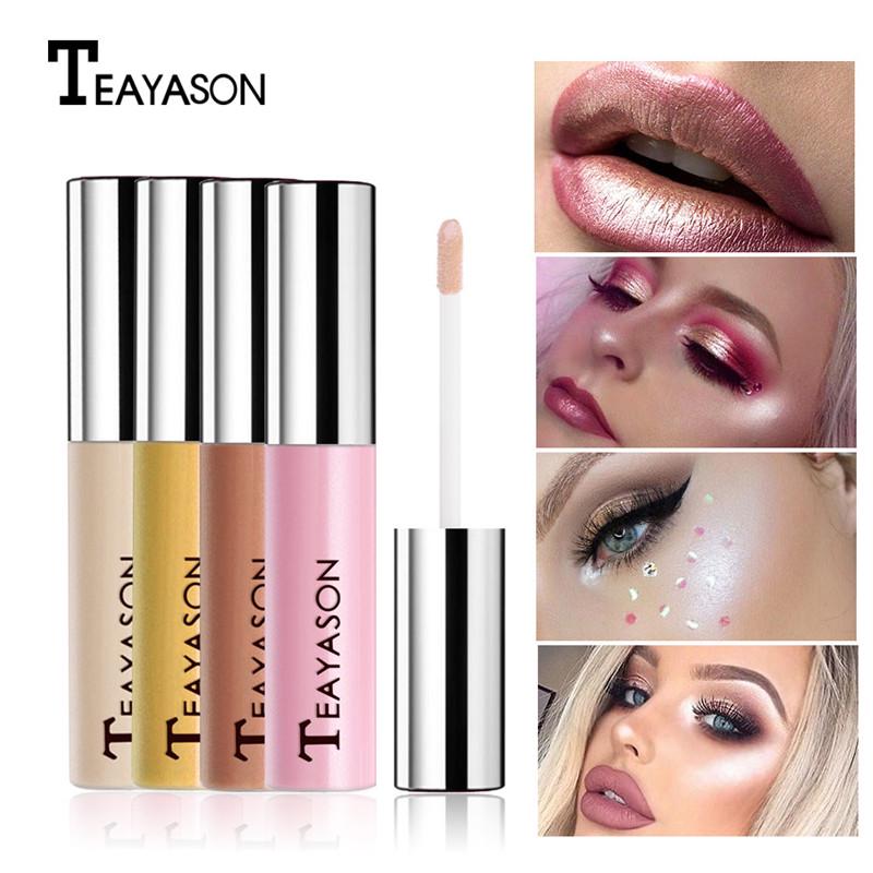 Buy TEAYASON Face Highlighter Liquid Shimmer Illuminator Contour Makeup ...