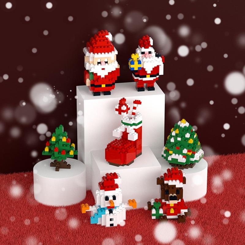 Satın alın Christmas Series Santa Mini Building Blocks Snowman ...