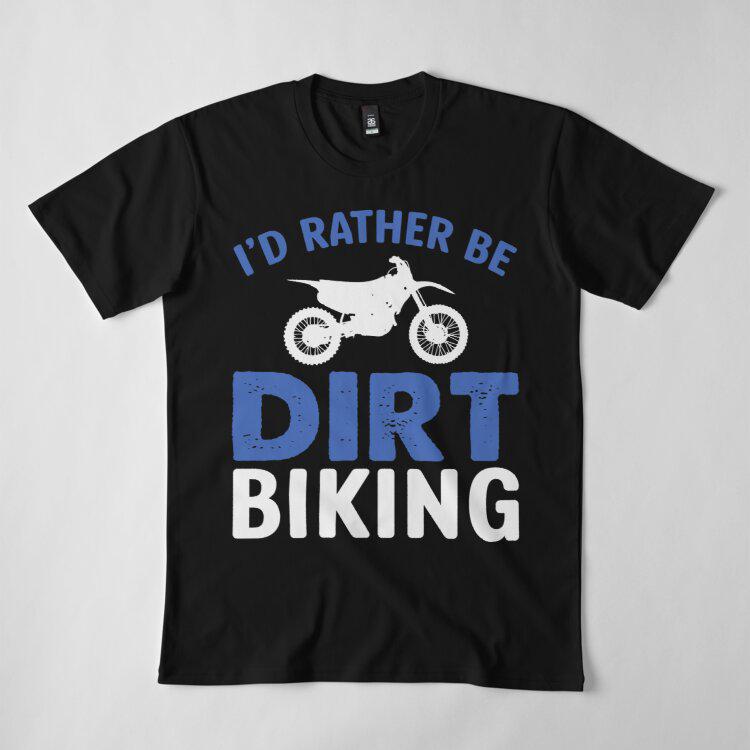 Buy Men Premium Cotton Harajuku T-Shirt Dirt Bike Biking Print Tees ...