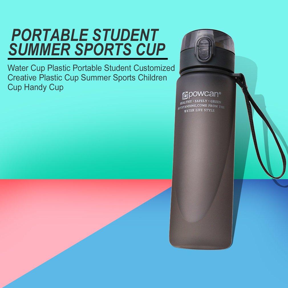 Buy Summer Outdoor Water Cup Plastic Portable Student Cup Sports ...