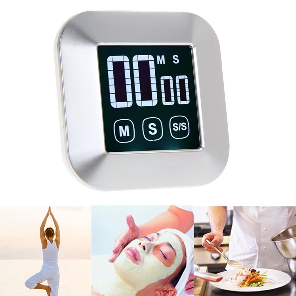 LCD Digital Touch Screen Kitchen Timer Backlight Cooking Countdown ...