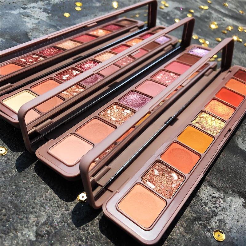 Buy 9 Color Eyeshadow Palette Matte Shimmer Glitter Eyeshadow Pallete ...