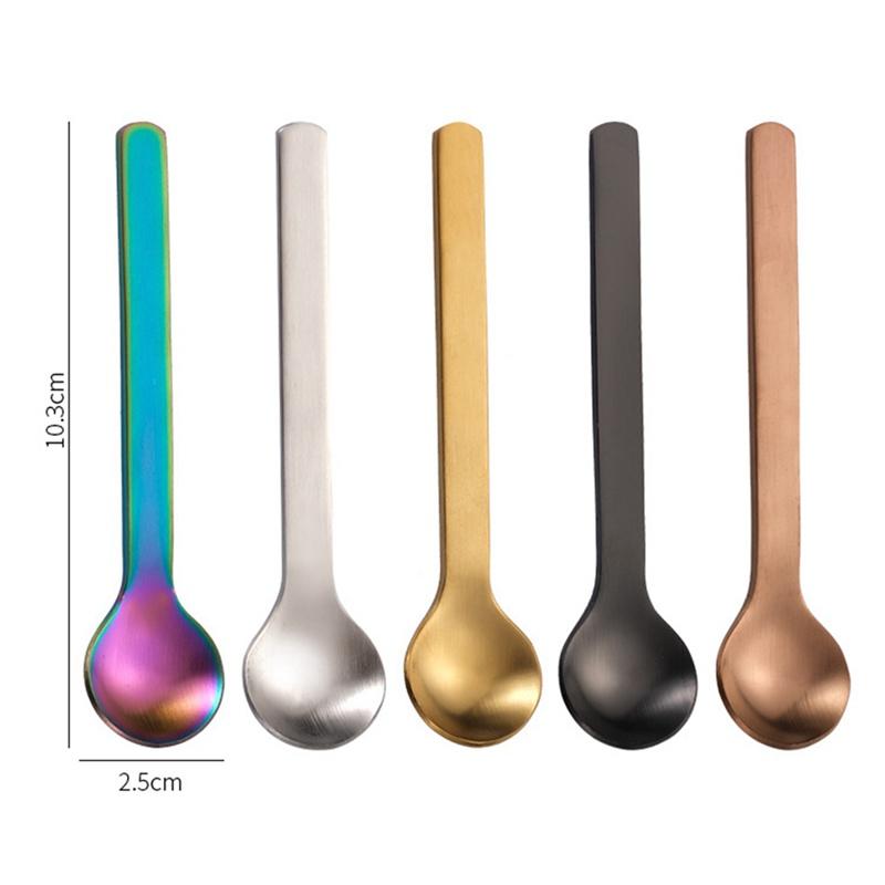 Buy 304 Stainless Steel Coffee Mixing Spoon Seasoning Spoon Dessert ...
