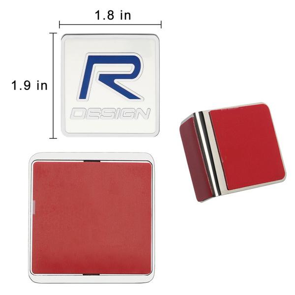 Buy R DESIGN Grille Trunk Sticker Letters Logo Emblem Badge Sticker ...