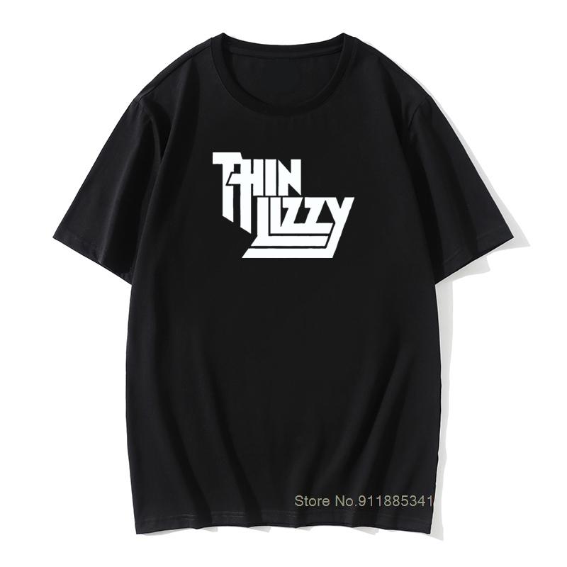 Heavy Metal Rock Band Thin Lizzy T Shirt Men Tops Music Singer T-Shirt ...
