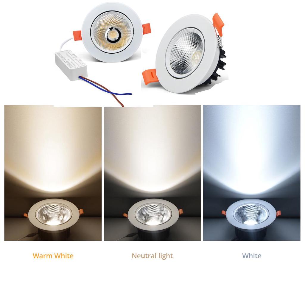 LED Downlights 9W-18W COB Recessed Wall Lamp Kitchen Cabinet Closet LED ...
