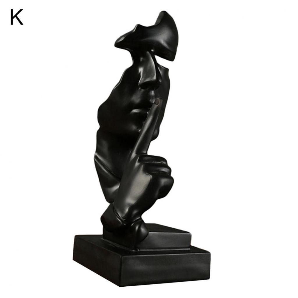 Buy Yousheng Resin Silence Is Sculpture Statuette Figurine Craft Office ...