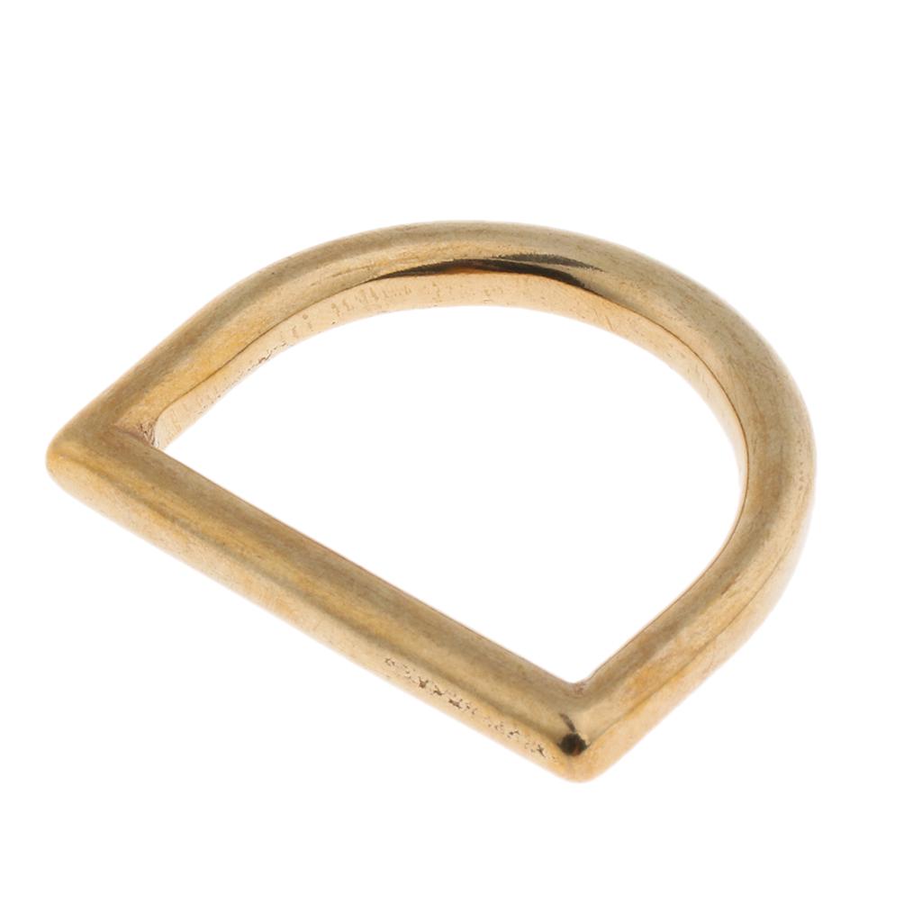 Metal Solid Brass D Ring Webbing Strap Leather Handbag Belt Buckle ...