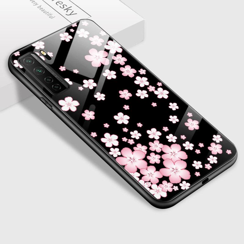 Cheap Fashion Painted Pattern Glossy Tempered Glass Phone Case ...