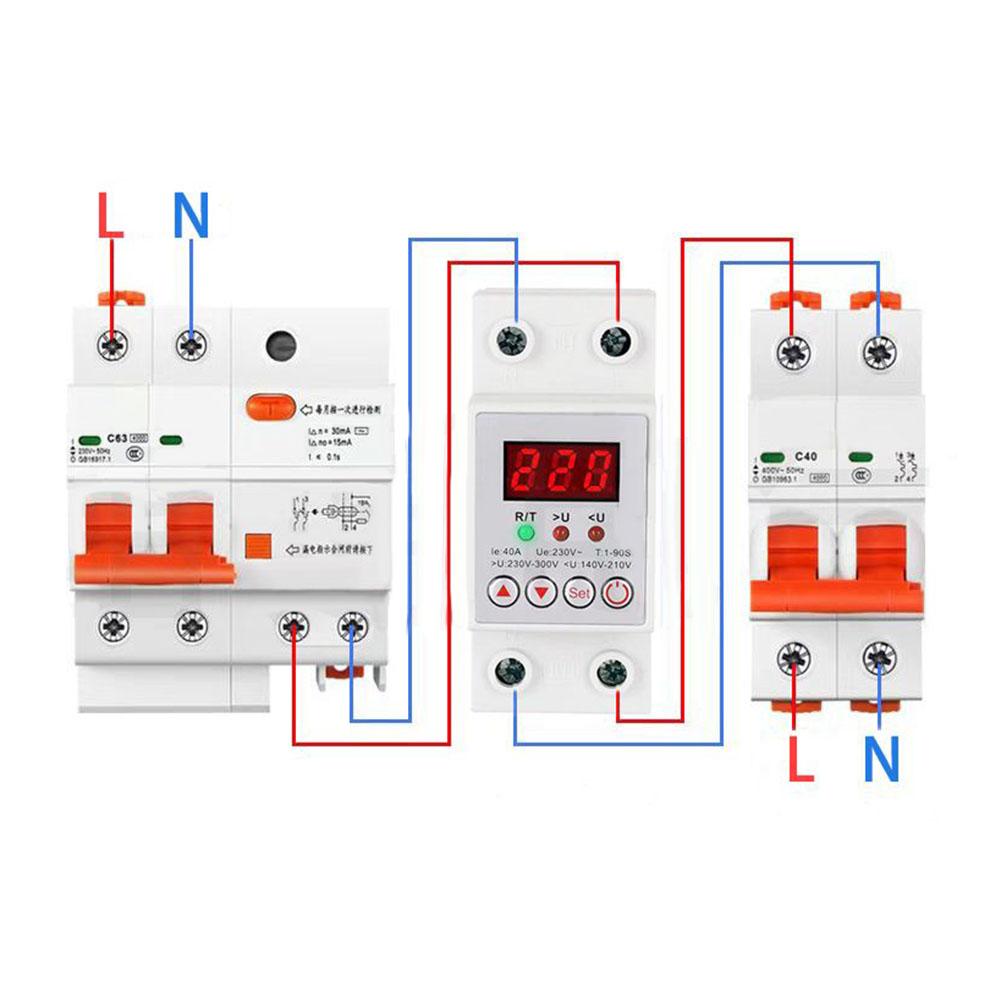 Kaufe Surge Protector Protector Surge Voltage 40A 63A 230V | Joom