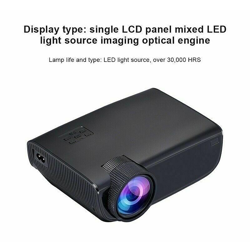 1080P 3D 4K HD 45W LED Projector Home Theater Cinema for Android/IOS ...