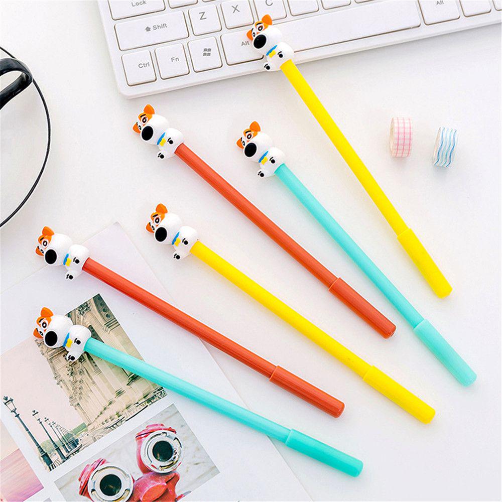 Buy 2Pcs Stationery Cartoon Puppy Needle Pen Black Ink Writing ...