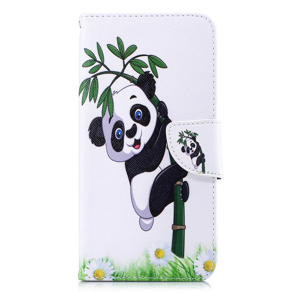 Buy Cute Panda Painted Pattern PU Leather Flip Wallet Card Cash Pocket ...