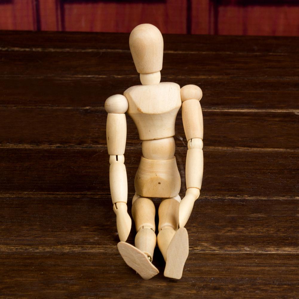 5.5'' Sketch Painting Wooden Man Model Mannequin Craft Ornament uygun ...