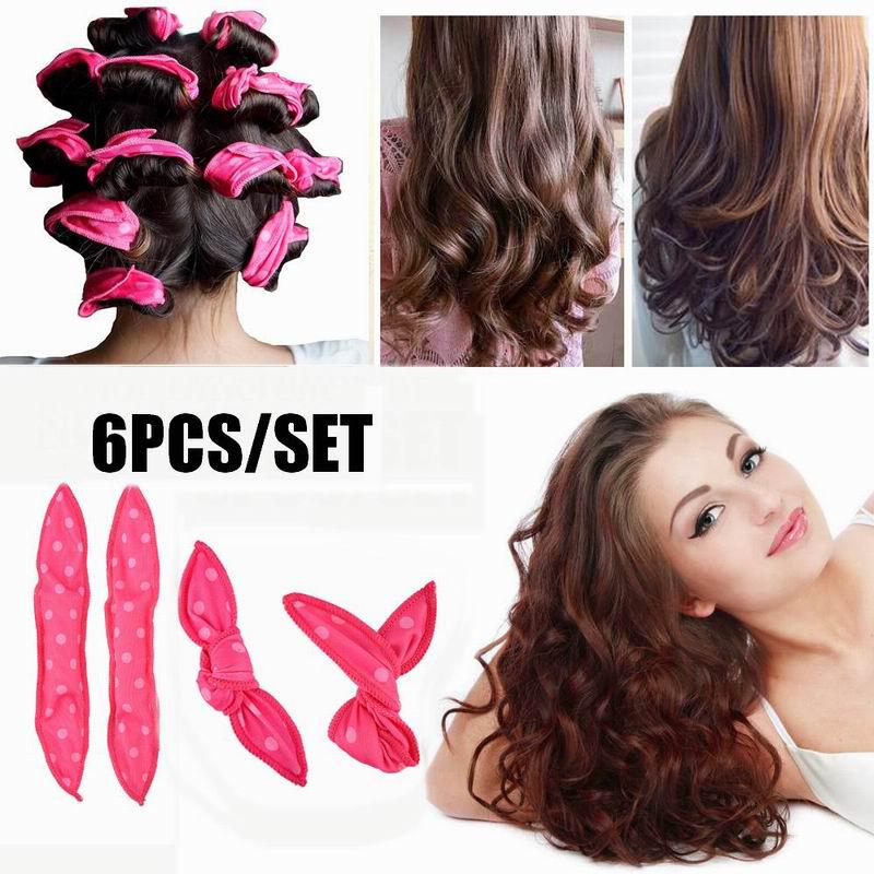Fashion Creative Ladies Diy Pink Sponge Hair Curlers-buy at a low ...