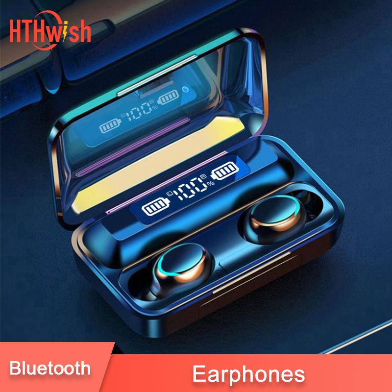 Buy TWS Bluetooth Headset Wireless Headphones Touch Control Sports ...