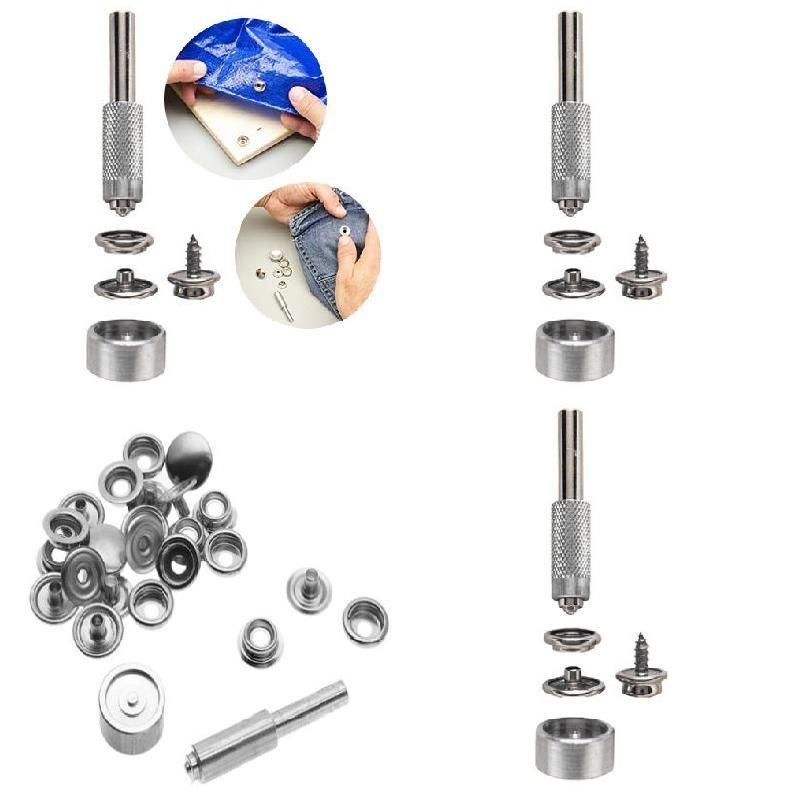 Snap Fastener Tool Kit Grommet with Fasteners Stainless Steel Screws ...