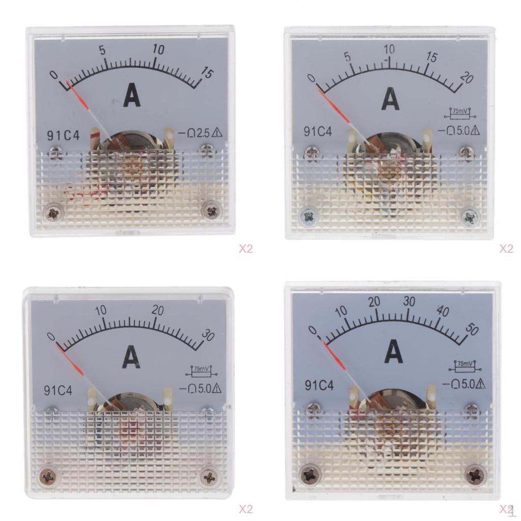 Cheap 8pcs Electrical DC Analog Panel AMP Meter Ammeter 91C4 75mV | Joom